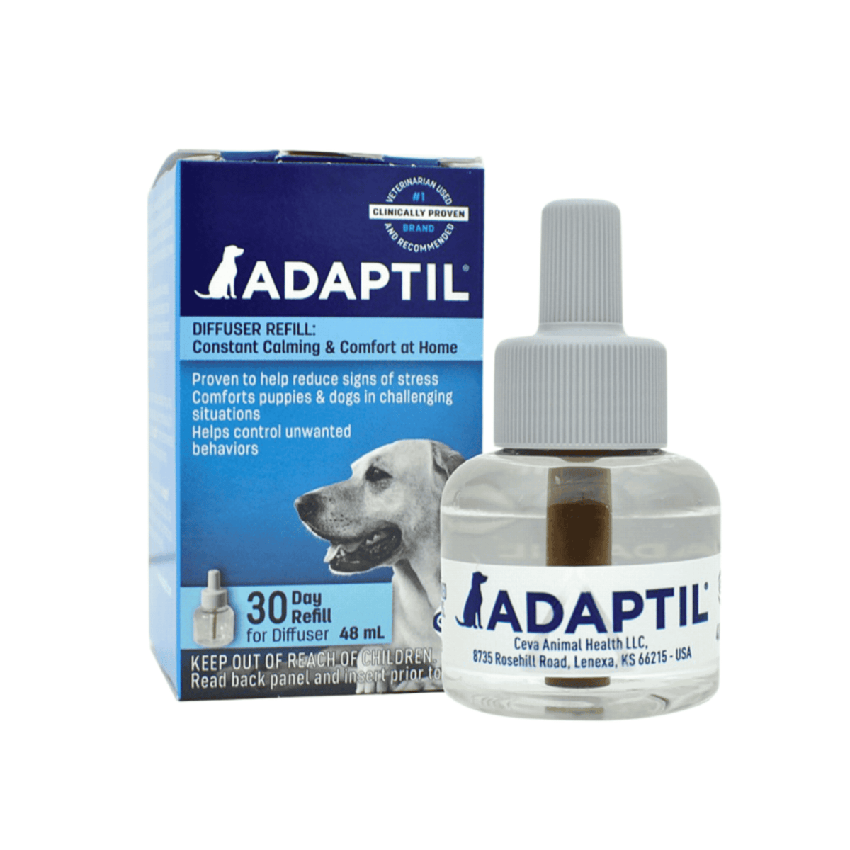 Adaptil DAP Diffuser Refill for Dogs - Stress Relief & Comfort Aid ...