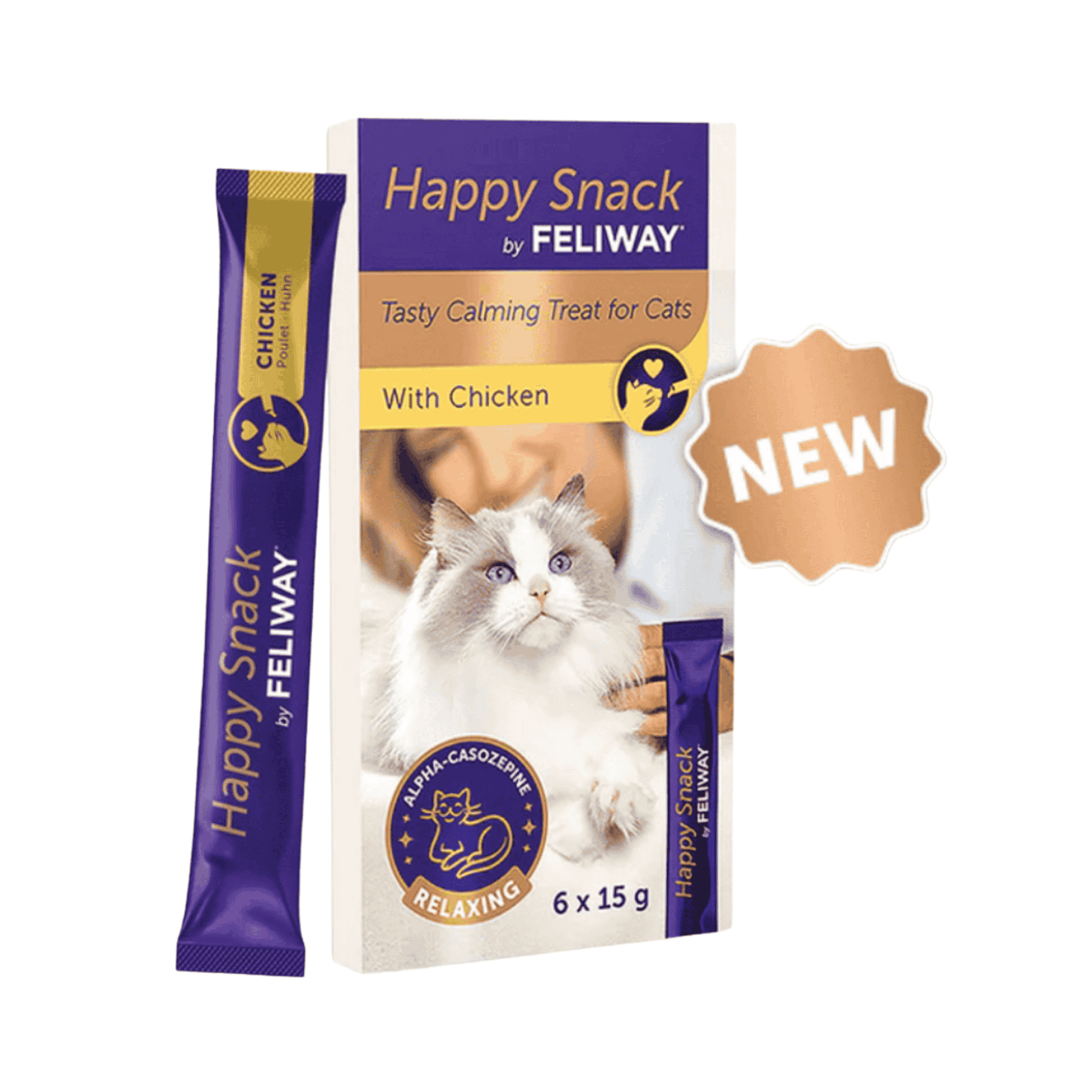 Feliway Calming Happy Snack for Cats 15g Sachets – Vets Love Pets