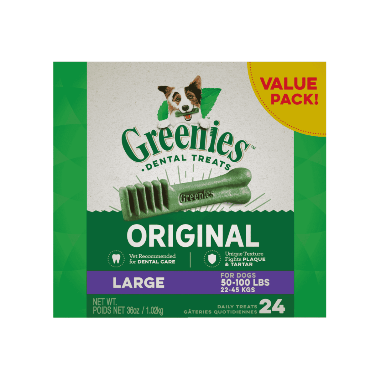 Greenies Original Value Pack Large (For Dogs 22-45kg) – Vets Love Pets