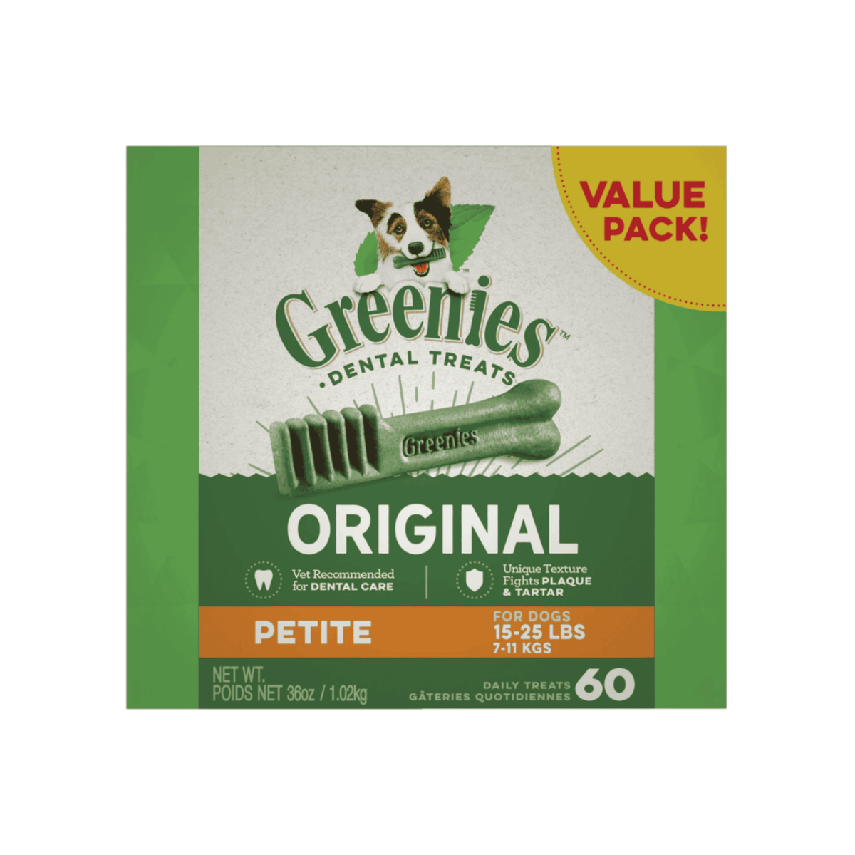 Greenies Original Value Pack Petite (For Dogs 7-11kg) – Vets Love Pets
