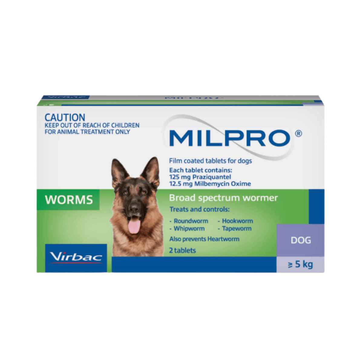 Milpro Film-Coated Allwormer Tablets for Dogs (5-25kg) – Vets Love Pets