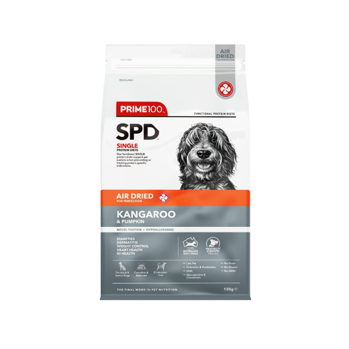 Prime100 SPD Air Kangaroo & Pumpkin Dry Dog Food – Vets Love Pets