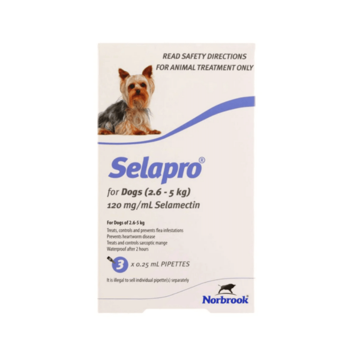 Selapro Spot On for Very Small Dogs 2.6-5kg – Vets Love Pets