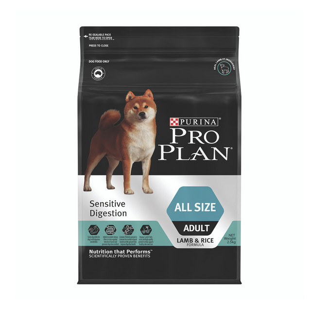 Purina Pro Plan Adult Sensitive Digestion Lamb & Rice Dry Dog Food ...